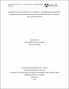 Implementación de las Herramientas TIC en la Enseñanza – Aprendizaje del Idioma Inglés de los ...